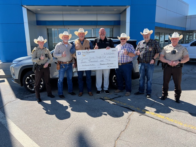 Sheriff's Office Receives Chevy First Responder Appreciation Donation ...